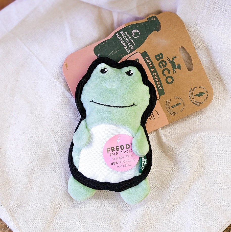 Beco Recycled Rough and Tough Frog | The Urban Pet Store